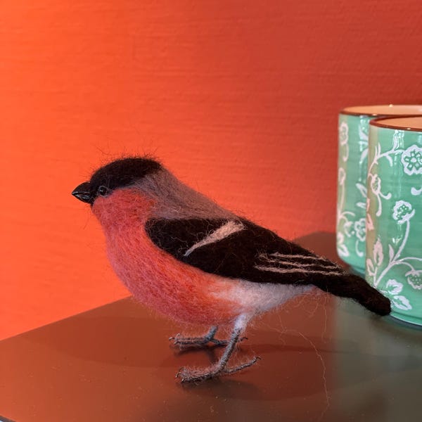 Needle Felted Polar Bear. Fiber Art, Handmade, Forest Animal.(made to ...