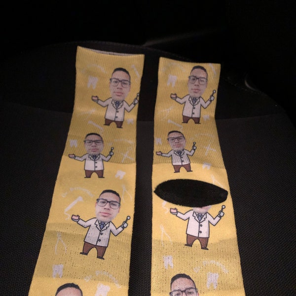 Personalized Dentist Socks, Funny Dentist Socks for Men, Custom Dentist ...