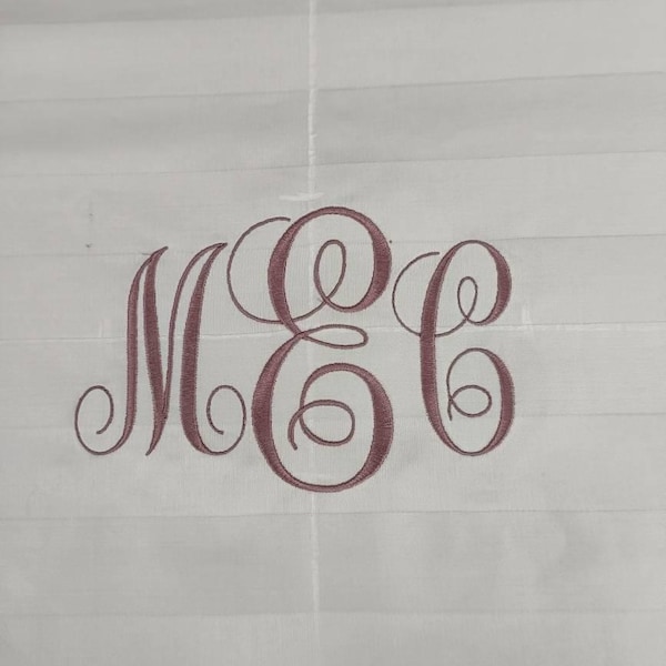 Interlocking Vine Monogram BX Embroidery Font in 6 Sizes, Instant ...