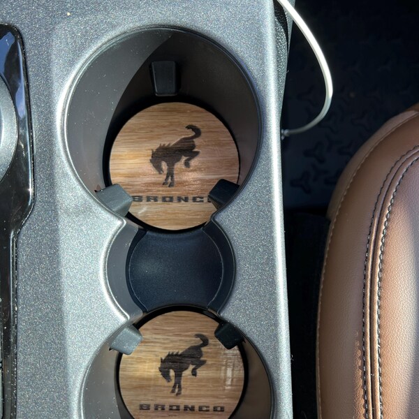 Two Ford Bronco Sport Coasters Cupholder Liners Cupliners 2022 ...