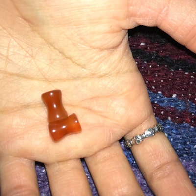 Red Onyx Stone Plug Double Flared Flesh Tunnels Gauges 3mm 8g 20mm 3/4 ...