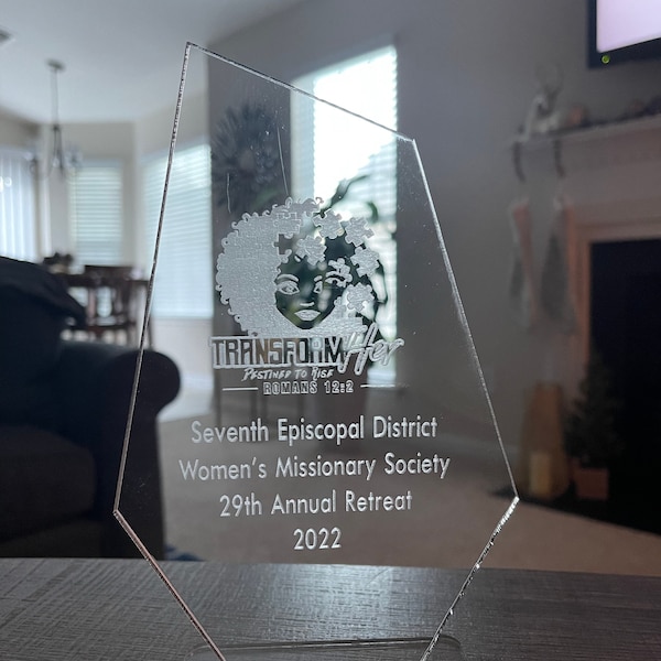 LED Acrylic Trophy | Custom LED Award | Custom LED Plaque Award ...