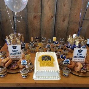 Police Officer Badge Chocolate 24 Lollipops - Etsy