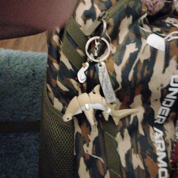 Articulated 3D Printed Hammerhead Shark Fidget Toy Unique Marine ...