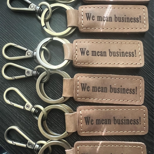 Corporate Gifts for Employees, Personalized Keychain, Leather Keychain ...