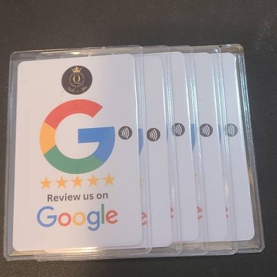 Google Review NFC & QR Code Tap Card Made With Your Business Logo Tap ...