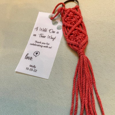 Personalized Macrame Keychain, Christmas Gifts for Her, Bulk Gifts - Etsy