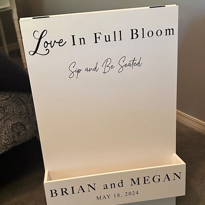 Flower Box Welcome Sign Wedding Welcome Sign Personalized Decor - Etsy