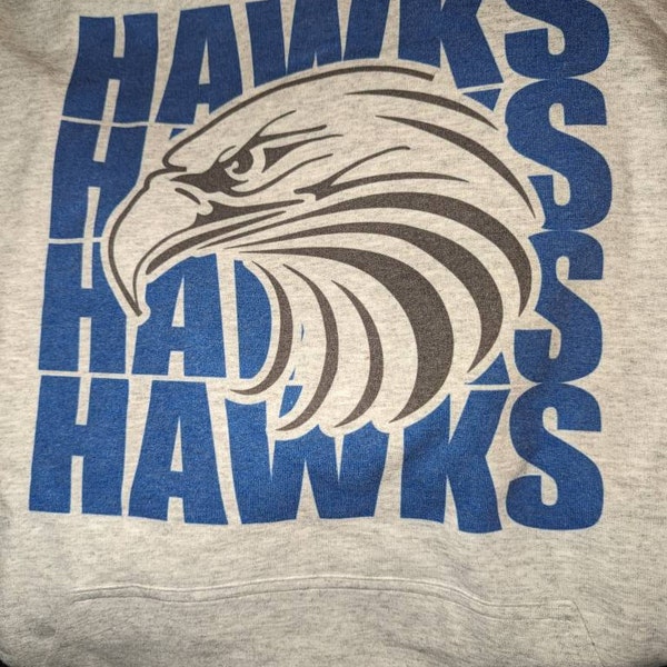 Hawks Hoodie Spirit Wear, School Pride Hoodies, School Spirit ...