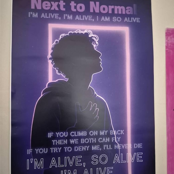 Next to Normal Broadway Poster: Theatre Quote Print, Musical Wall Art ...