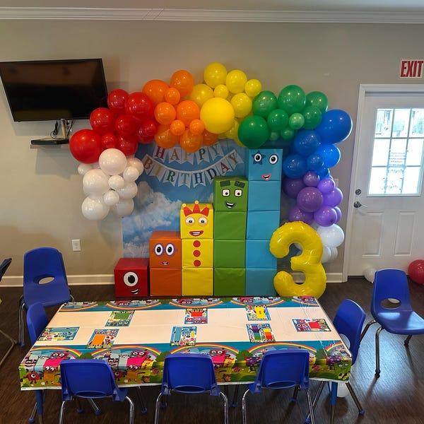 Numberblocks Glasses #3 Party Favor/photo Prop Svg, Png - Etsy