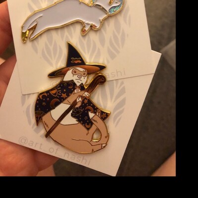 Wizard Ferret Hard Enamel Pin - Etsy