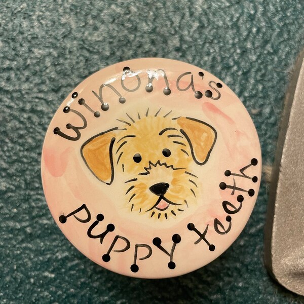 New Puppy Tooth Box / Puppy Teeth Box / Custom Pet Gift / Personalized ...