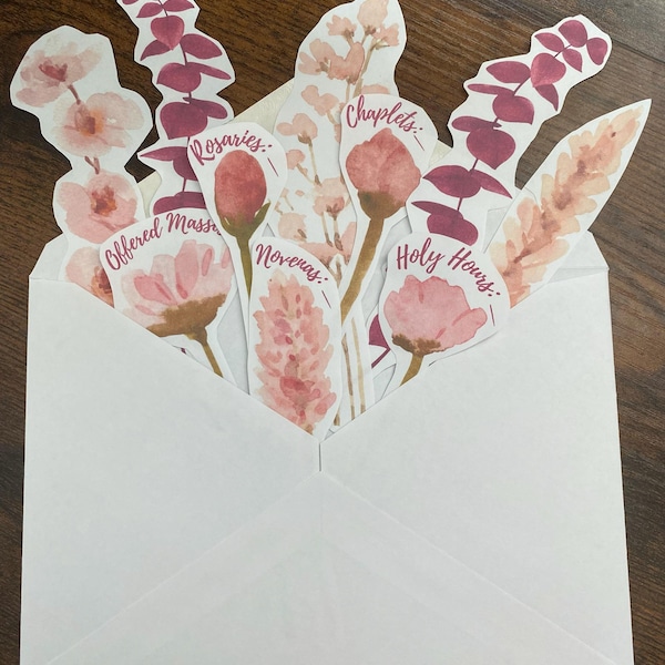 Spiritual Bouquet Prayer Card - Birth, Baptism, Wedding, Mother's Day ...