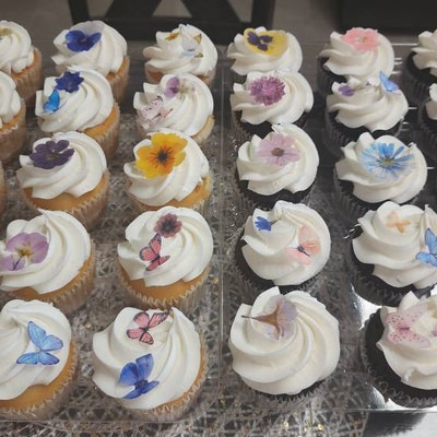 Edible Pre-cut Wafer Paper Purple Roses - Etsy