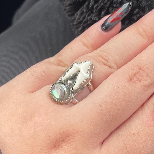 Coyote Bone Handmade Sterling Silver Ring - Etsy