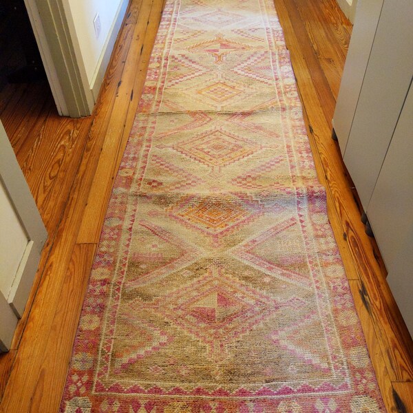 3x13 Runner, Long Runner, Handmade Long Runner, Vintage Long Runner ...