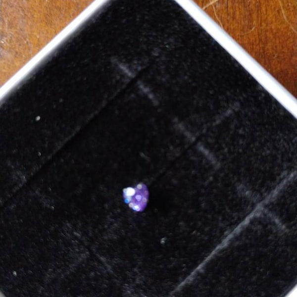 Titanium Garnet Cz Threadless Push Pin Labret Stud, Flat Back Earring ...