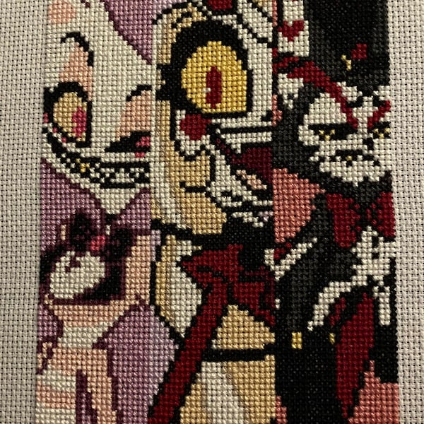 Hazbin Hotel Cast Cross Stitch Alastor Angel Dust Charlie Vaggie Husk ...