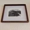 Lokelani Rose Linocut Print, Official Island Flower of Maui, Original ...