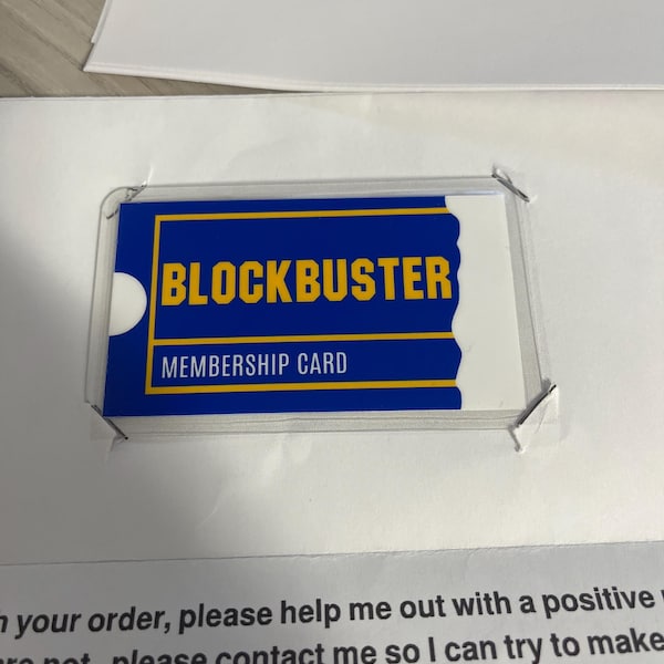 Blockbuster Membership Card - Etsy