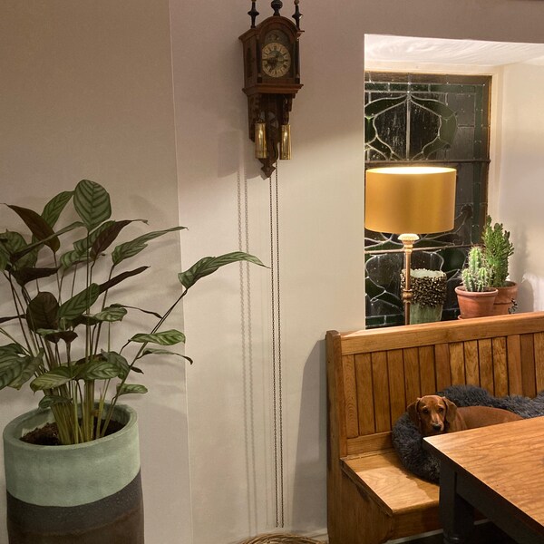 Antique Vintage Zaanse Wall Clock Zaandam Dutch RARE 1 Day Holland ...