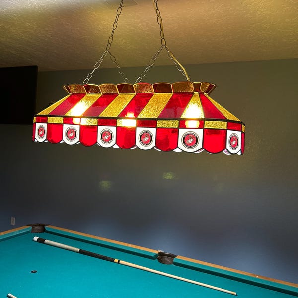 SKULL Pool Table Billiard Lamp - Etsy