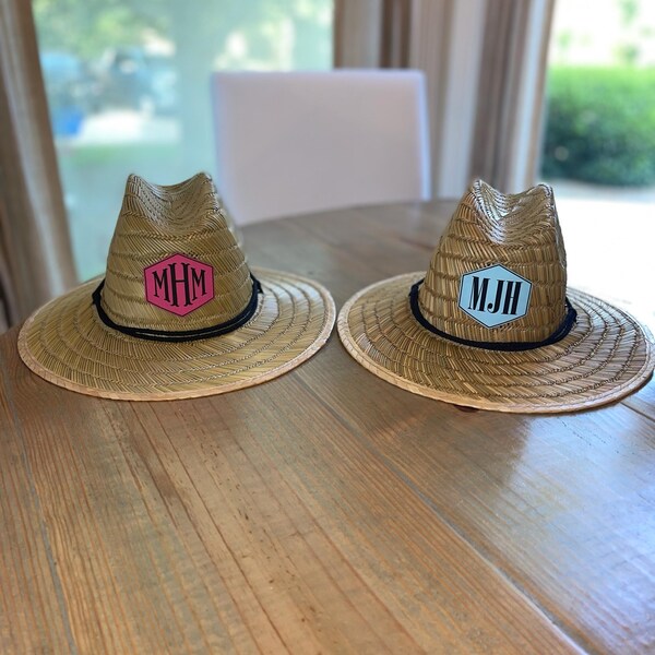Children's Custom Straw Sun Hat - Personalized Name, Branding, or ...