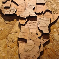 Map of the World 3D, Laser Cut File, SVG, EPS, DXF, Cdr, Pdf ...