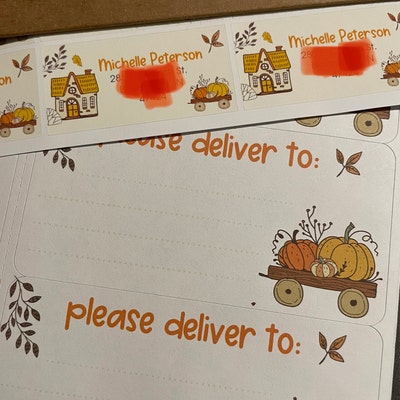 Autumn Trees PDT Labels - Etsy