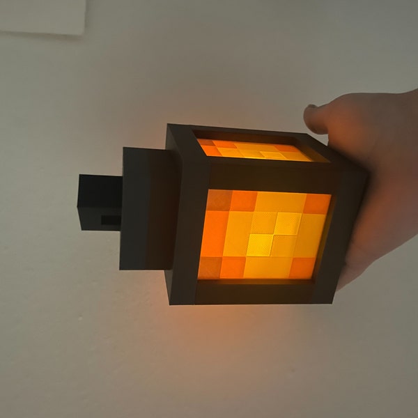 Gaming Lantern Minecraft Inspired Gamer Gift and Night Light Decor - Etsy