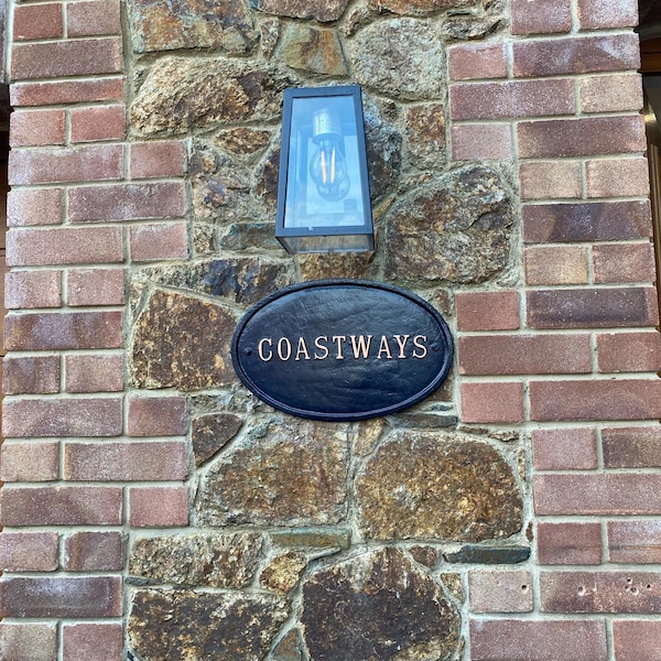 Address Plaque for House, Colonial Style House Sign, Personalized ...