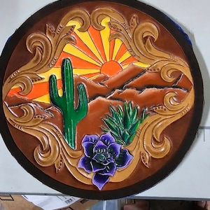 Leather Tooling Sunflower Daisy Floral Vines DIY Tracing Design Pattern ...