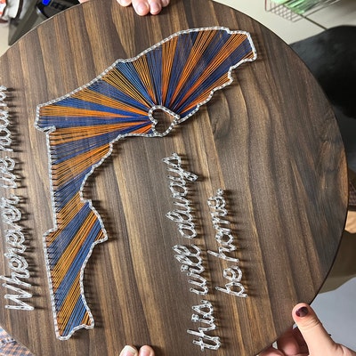 Made to Order Hibiscus Flower String Art Hawaii Floral - Etsy