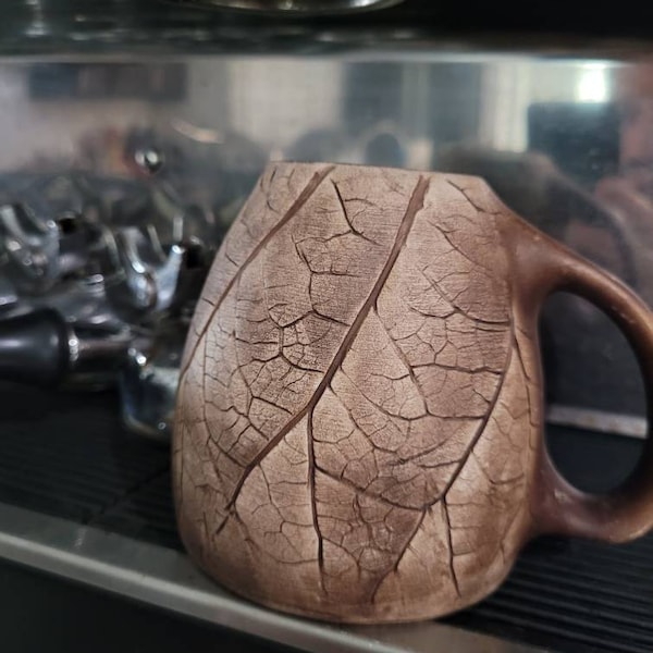 Handmade Ceramic Botanical Mug Pottery Mug Handmade Nature Ceramic Mug ...