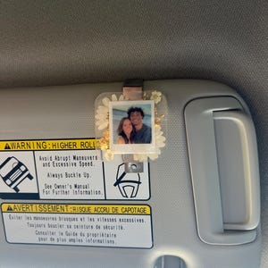 Custom Photo Car Visor Clip, Resin Photo Car Accessory, Sun Visor ...