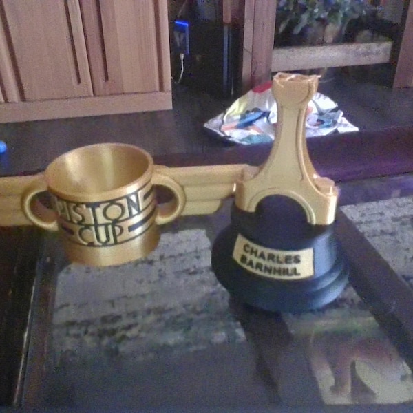 Personalized Piston Cup Name Trophy | 3D Printed - Etsy