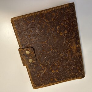 Personalized Distressed Leather Composition Notebook Cover - Etsy