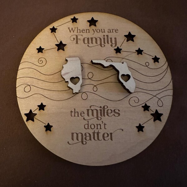 Togetherness|sign|ornaments| Miles Don't Matter | Family Magnet or ...