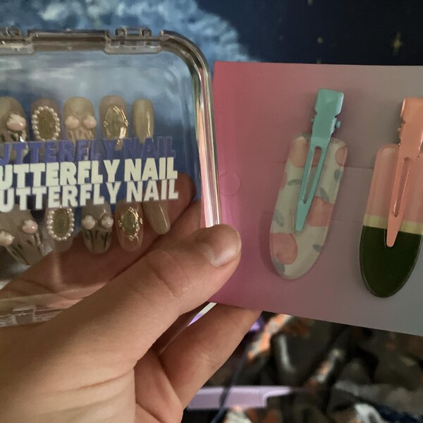 Push-type Nail Organizer, False Nail Storage Book, Dustproof and ...