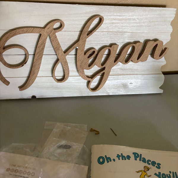 Name Sign Custom Wooden Name Signs Birthday Wedding Name Sign Nursery ...
