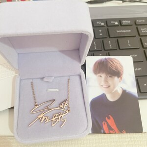 BTS JUNGKOOK Signature Necklace Bts Jeon Jeong Guk Necklace by Chiplop ...