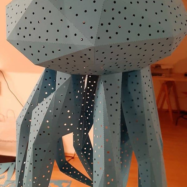 Jellyfish DIY Gift Kit, DIY Paper Sculpture, 3d Paper Sculpture, Low ...