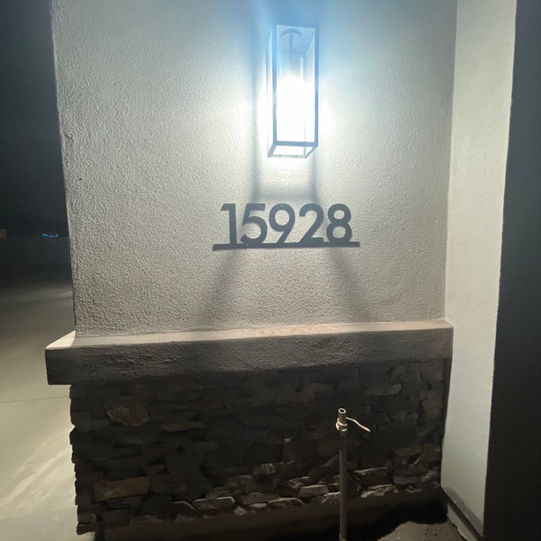 Modern Metal House Number Sign | Custom Address Numbers | Style A10. - Etsy