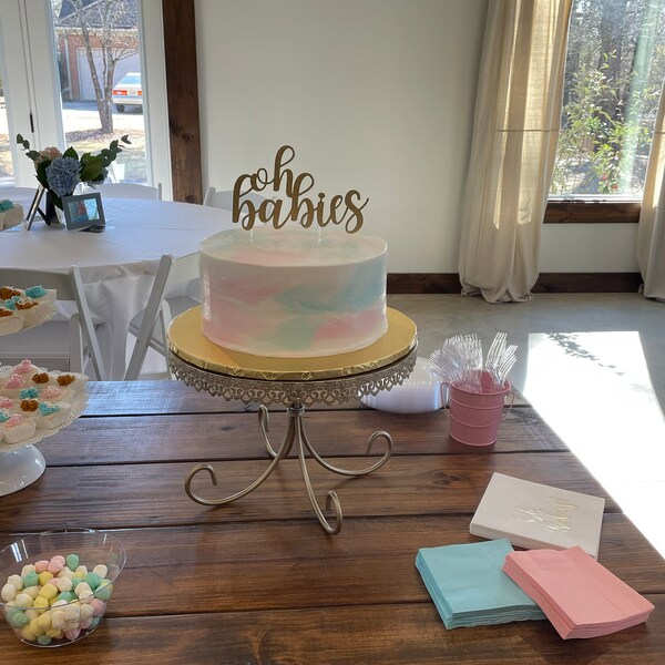 Oh Babies Napkins - Gold Foil | Set of 16 Luncheon Sized Baby Shower ...