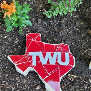 Texas Flag Stepping Stone With Mosaic Top - Etsy
