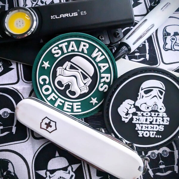 COD Skull Patch Black/grey Hook & Loop, Fabric Morale Gamer Military ...