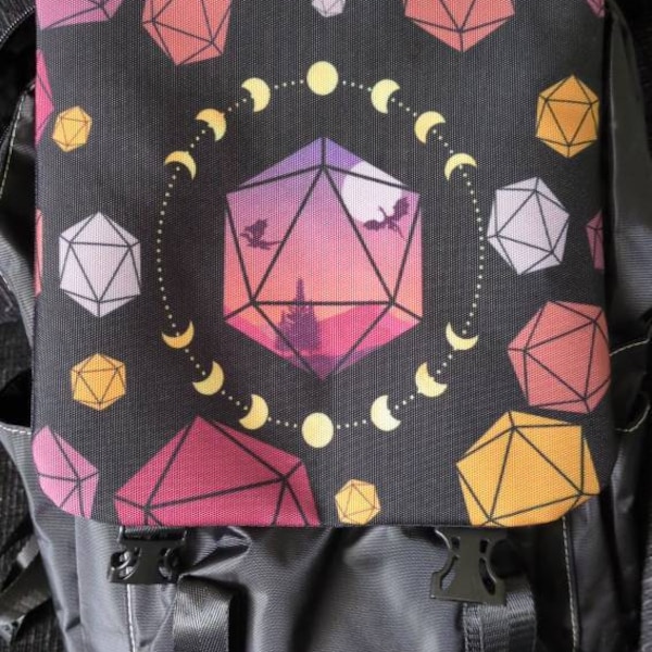 DND Boho Shoulder Bag, Dnd Backpack, Dnd Gift, D20 Dice Gifts, Dice Bag ...