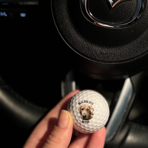 Custom Golf Balls | Custom Dog Gifts | Dog Lover Gifts | Best Dog Dad ...