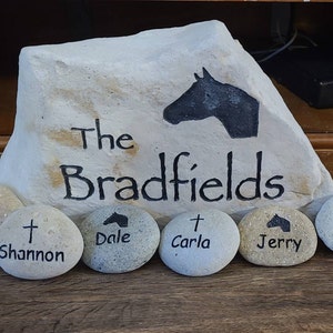 LARGE ENGRAVED Address Marker Street Address. Carved Stone. | Etsy